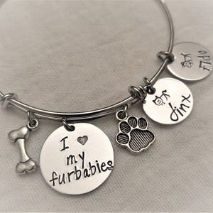 Personalized Pet Bracelet, Pet Name Bracelet, Cat Bracelet, Dog ...