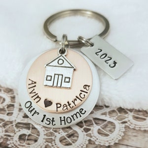 Personalized New Home Key Chain, Our First Home Keychain, Our 1st Home ...
