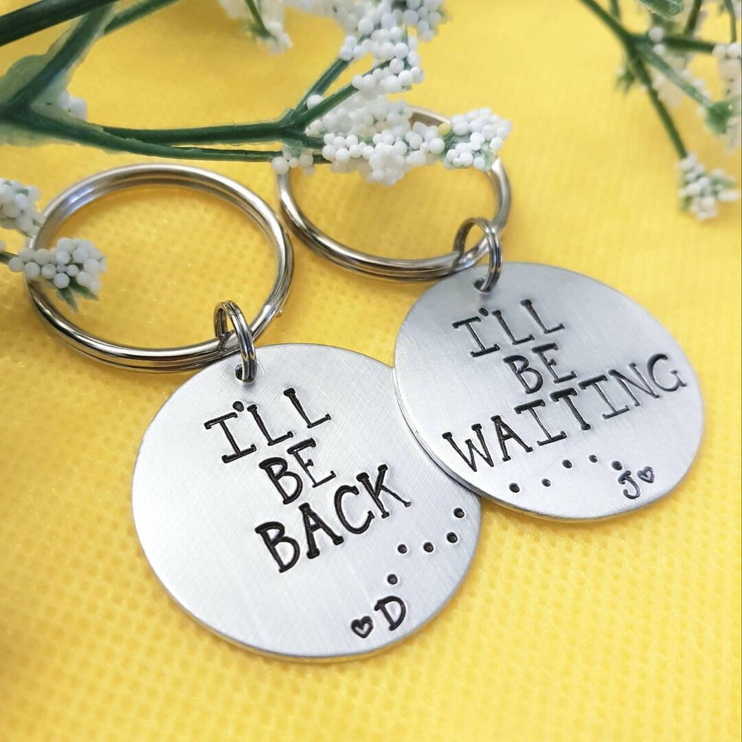 Set of 2couples Key Chainsdistance Keychainsdeployment - Etsy