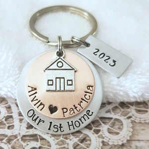Personalized New Home Key Chain, Our First Home Keychain, Our 1st Home ...