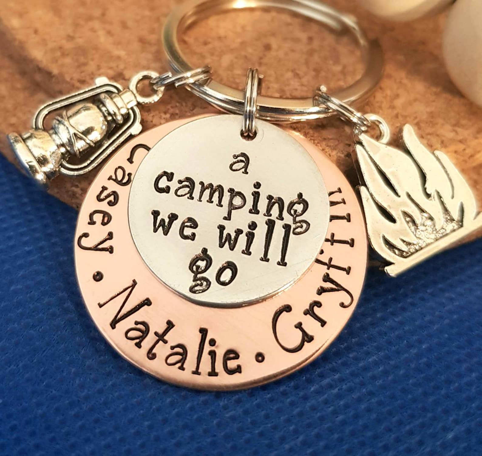 Camping Key Chaingift for Camperpersonalized Keychaingift - Etsy