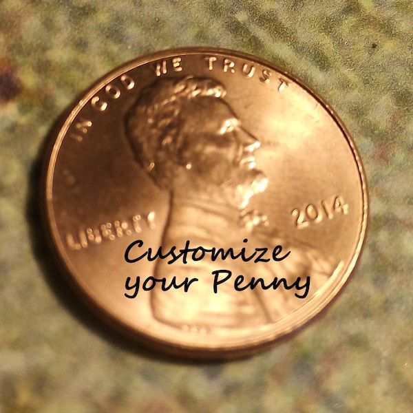 Hand Stamped Penny - Etsy