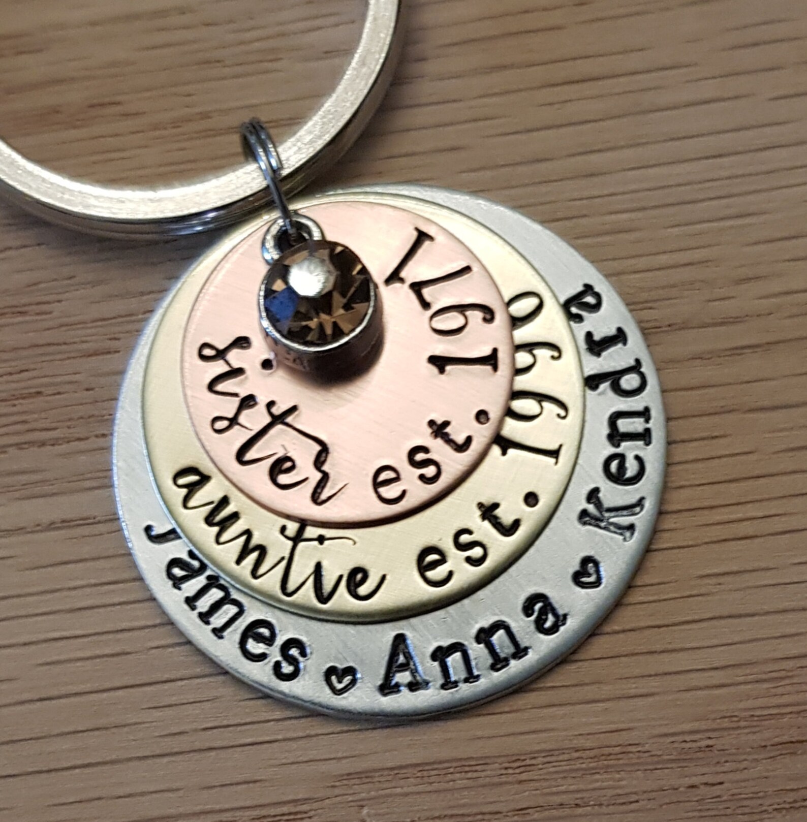 Personalized Sister Keychain Sister Key Chain Sister Gift - Etsy