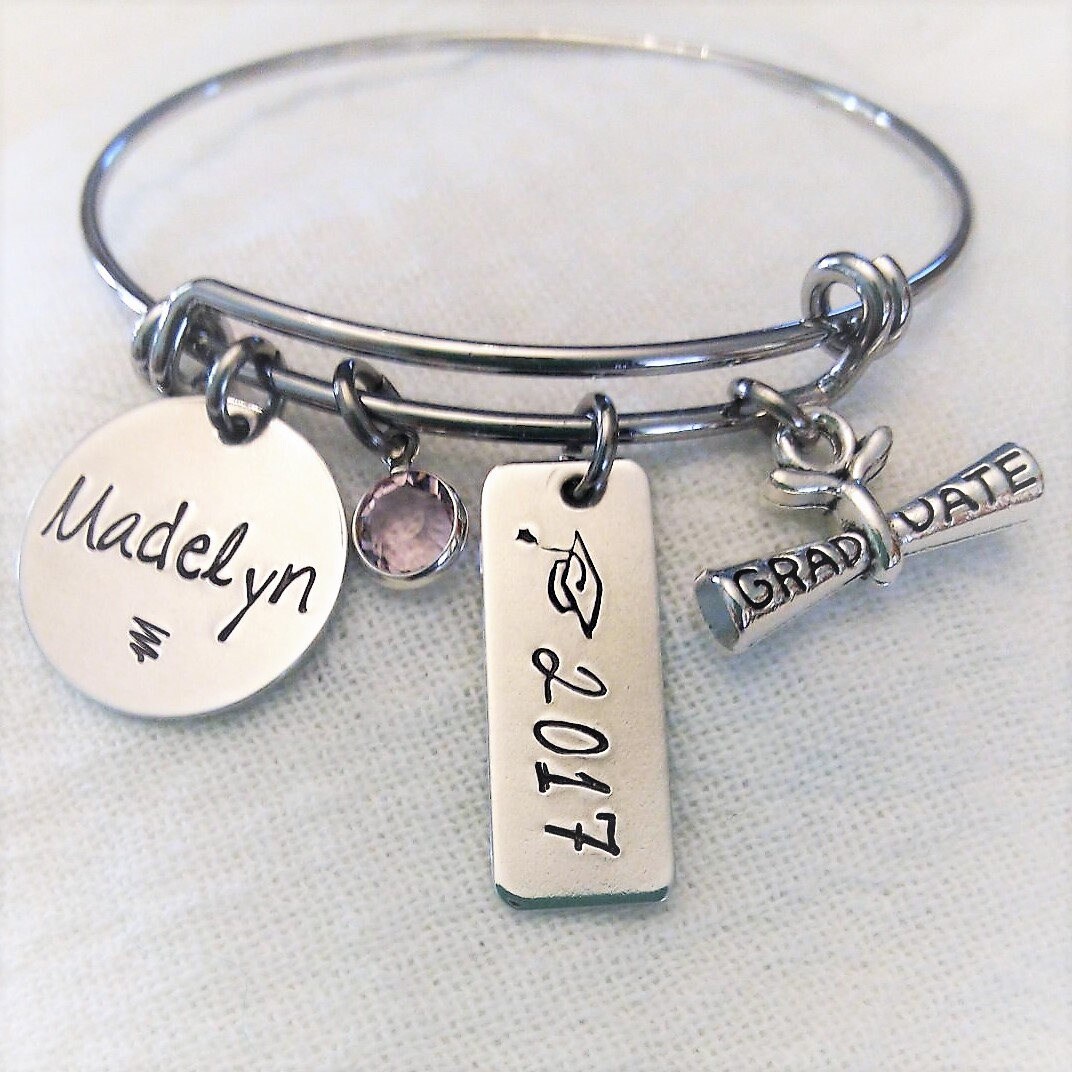 Personalized Graduate Bracelet Graduation Jewelry 2021 - Etsy