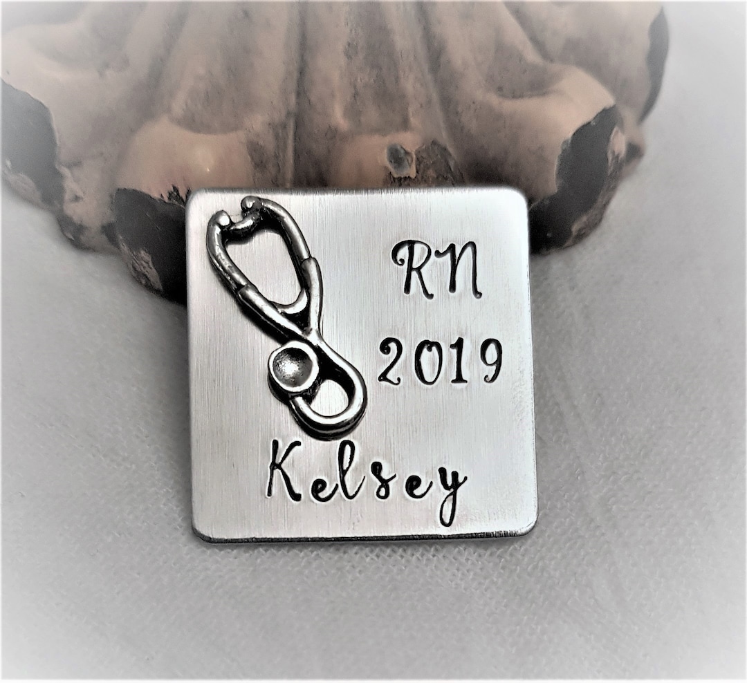Personalized Nursing Pin, Nursing Graduation Pin, Gift for Nurse, RN ...