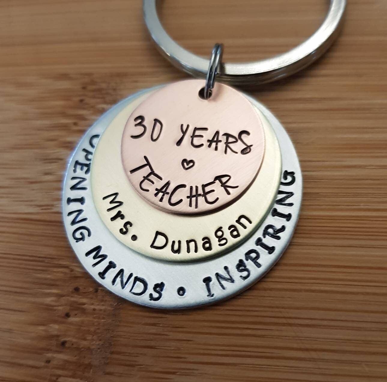 Personalized Teacher Key Chain Teacher Keychain Gift for | Etsy