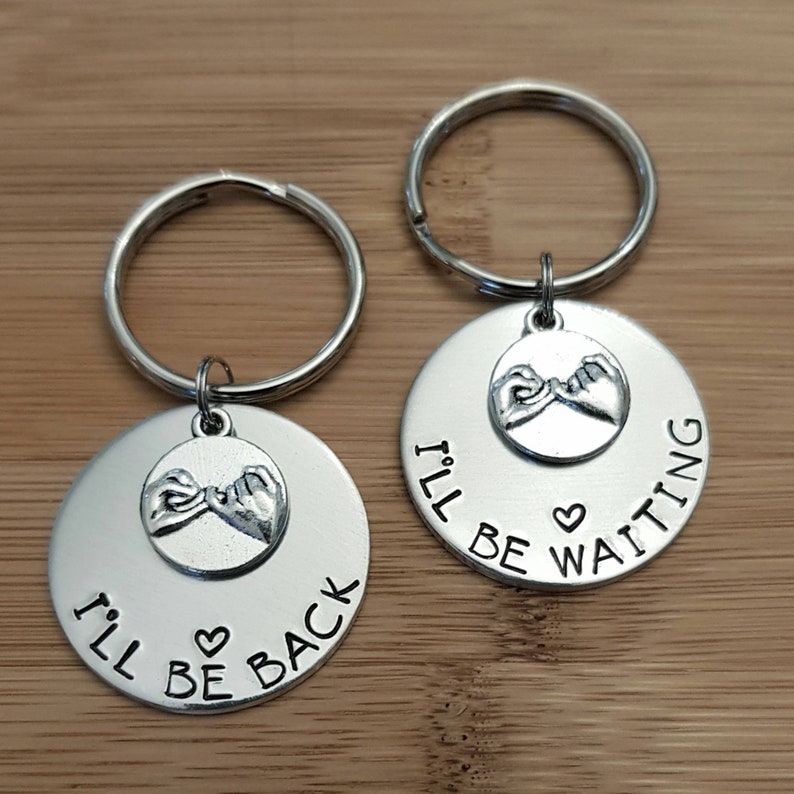 Set of 2 Couples Keychainscouples Key Chainspinky Promise - Etsy