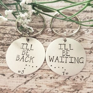 Set of 2,couples Key Chains,distance Keychains,deployment Keychain ...