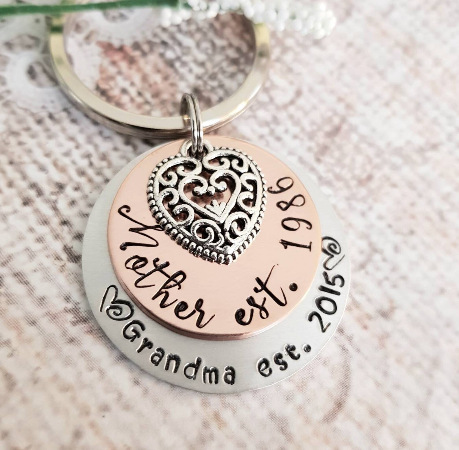 Personalized Mother Key Chainmother's Day Giftgift for | Etsy
