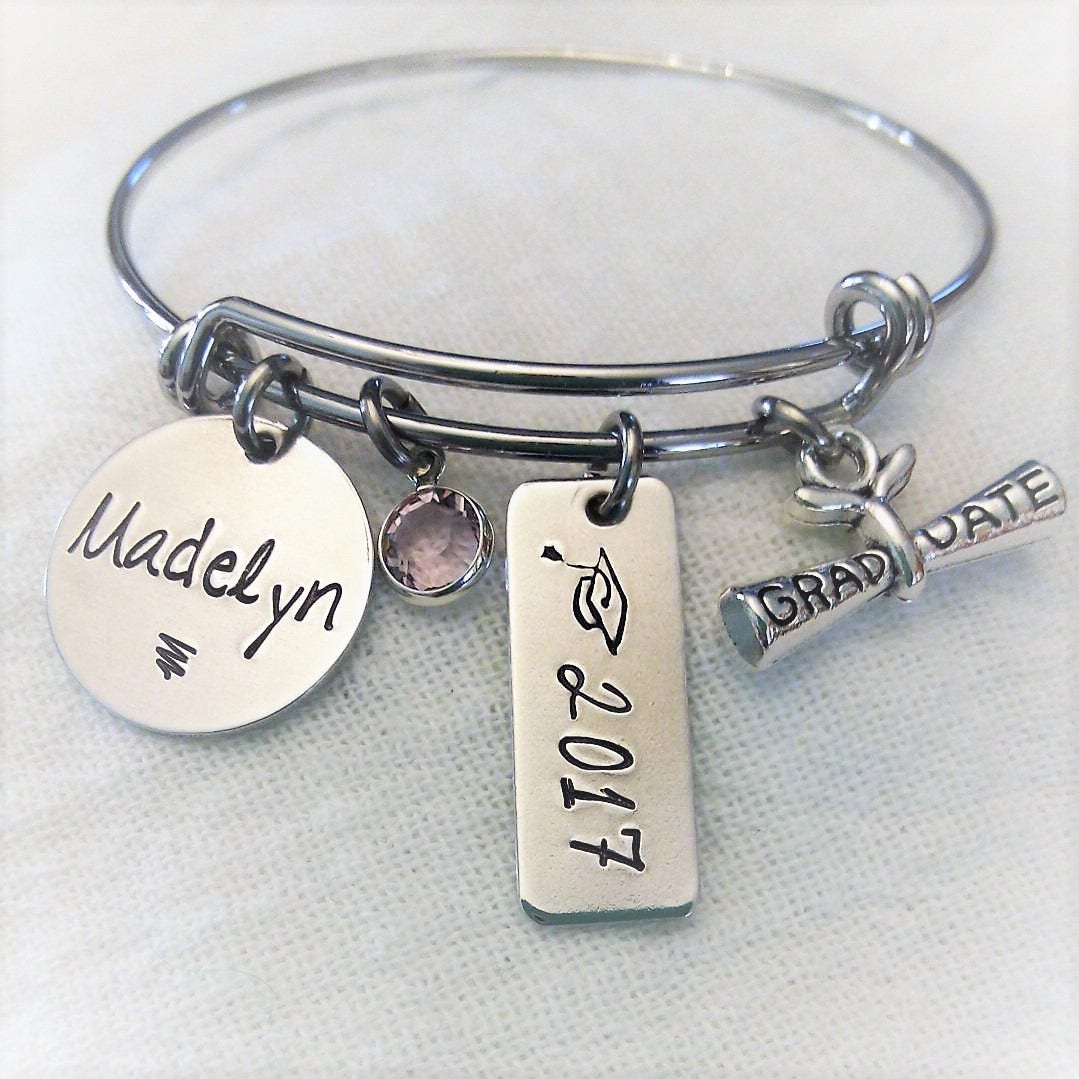 Personalized Graduate Bracelet Graduation Jewelry 2021 - Etsy