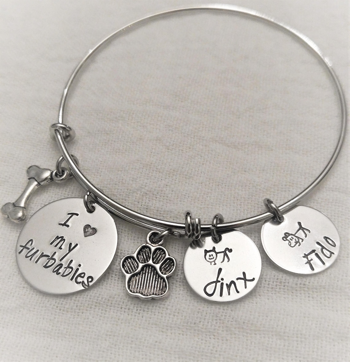 Personalized Pet Bracelet, Pet Name Bracelet, Cat Bracelet, Dog ...