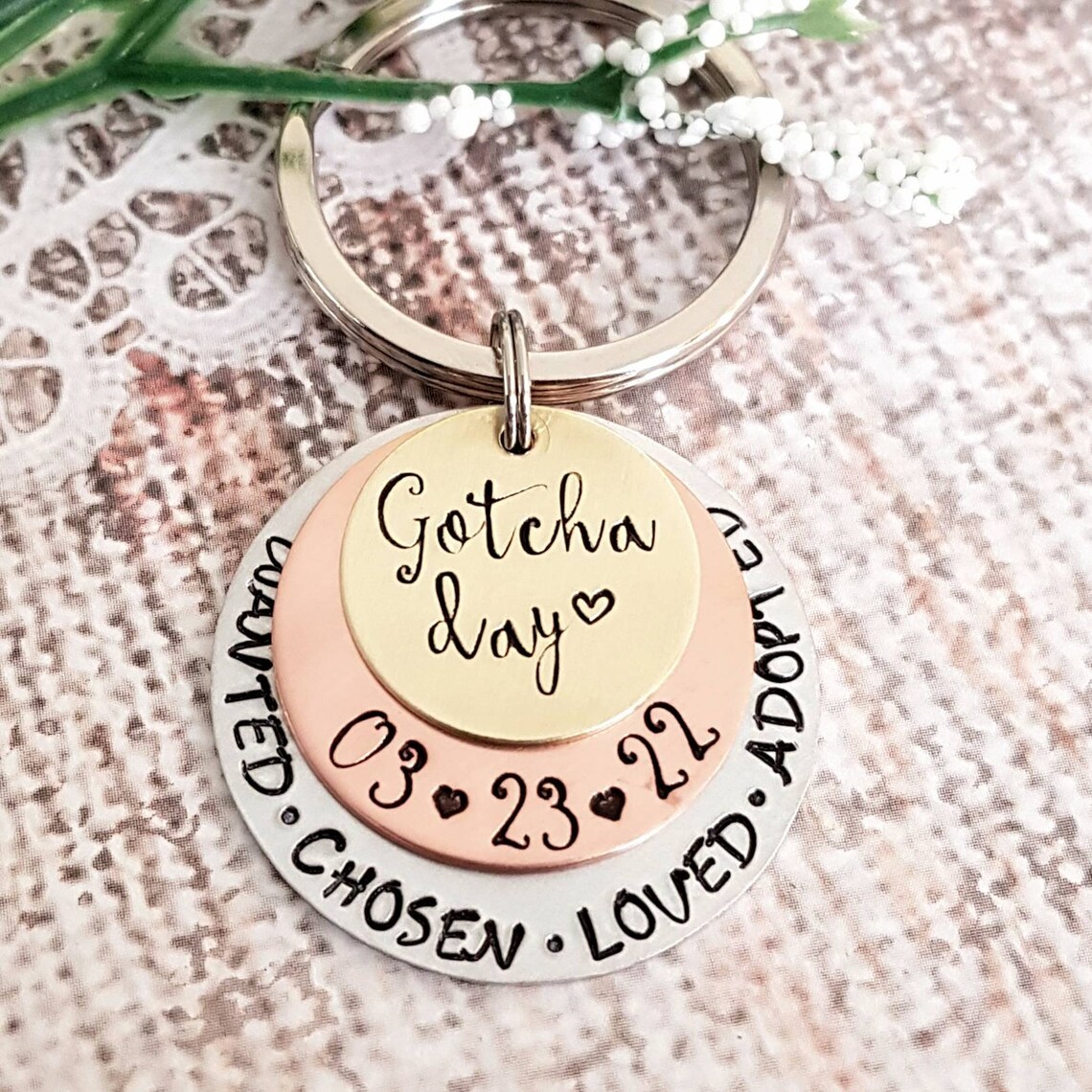 Personalized Adoption Keychain Adoption Gift Adoptive Child - Etsy