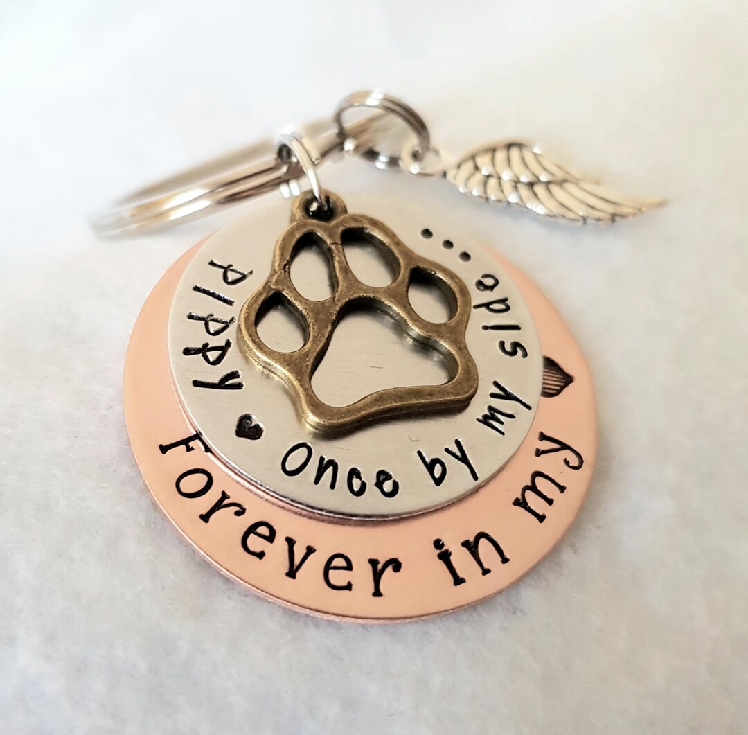 Pet Memorial Key Chain, Personalized, Pet Remembrance Key Chain ...