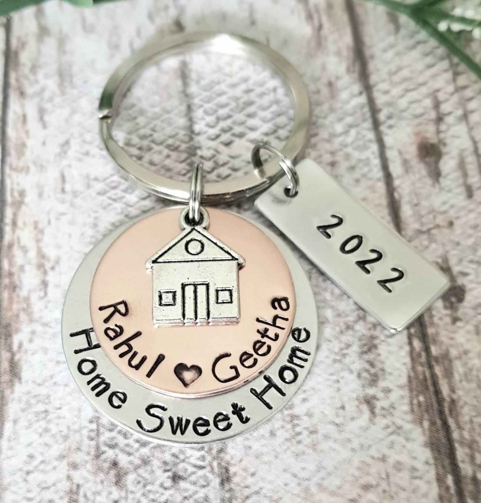 Personalized Home Key Chainhouse Warming Giftappreciation - Etsy