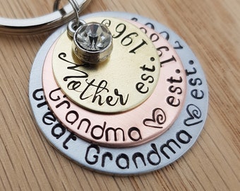 Grandma Key Chain | Etsy