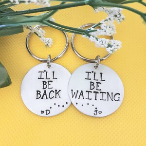 Set of 2couples Key Chainsdistance Keychainsdeployment - Etsy