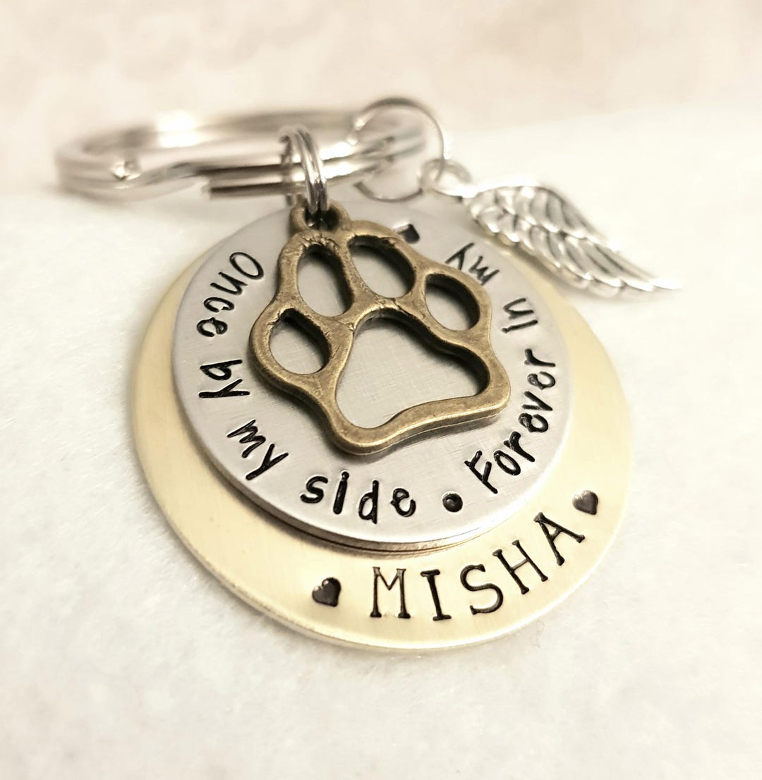 Personalized Dog Memorial Key Chain, Cat Memorial Key Chain, Pet ...