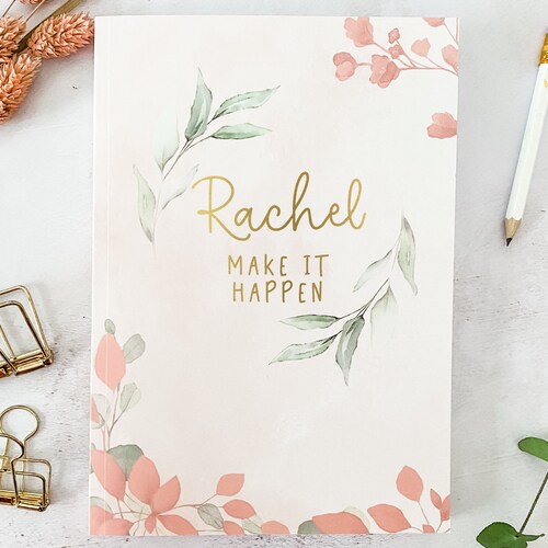 Daily Planner Book Personalised A5 Undated Weekly & Daily | Etsy UK