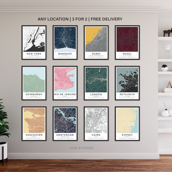 Personalised Map - Etsy