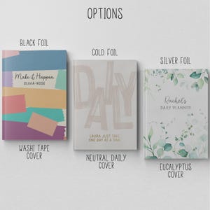 Personalised Daily Planner | Undated Weekly Organiser | Custom Planner ...