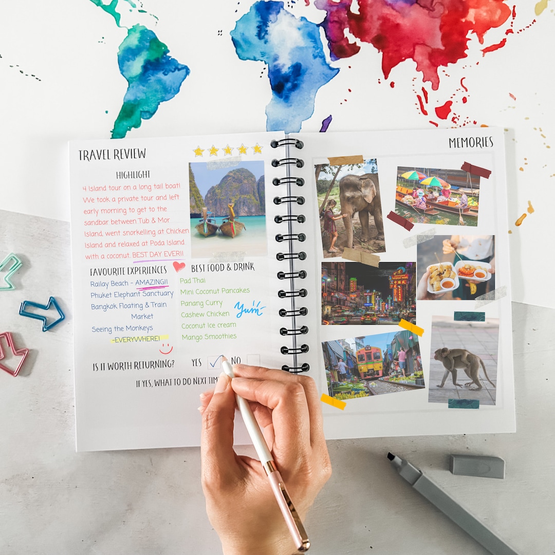 Ultimate Travel Journal | Personalised Adventure Gift | Holiday Memory ...