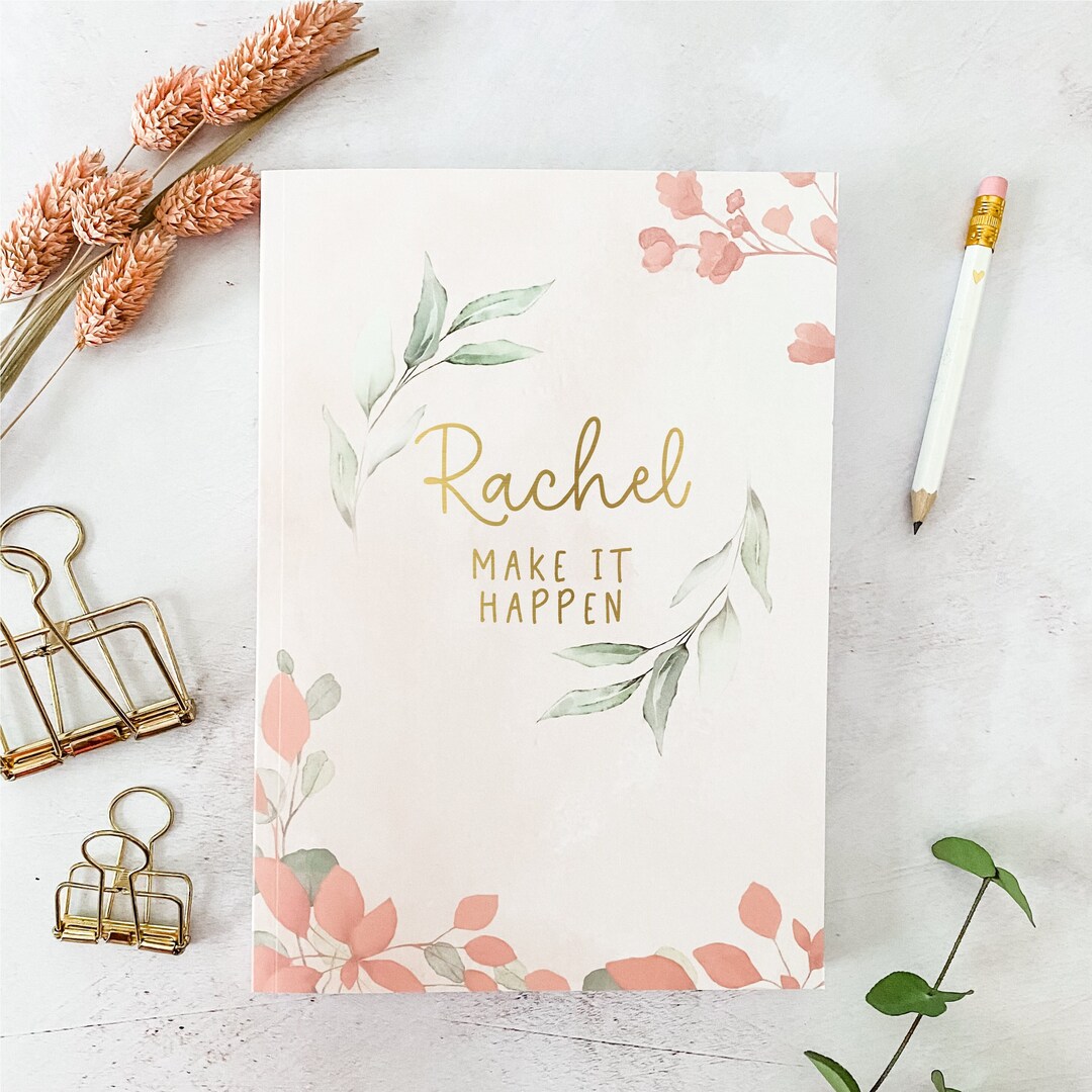 Personalised A4 Daily Planner Book - 20 Week Undated Weekly & Daily ...
