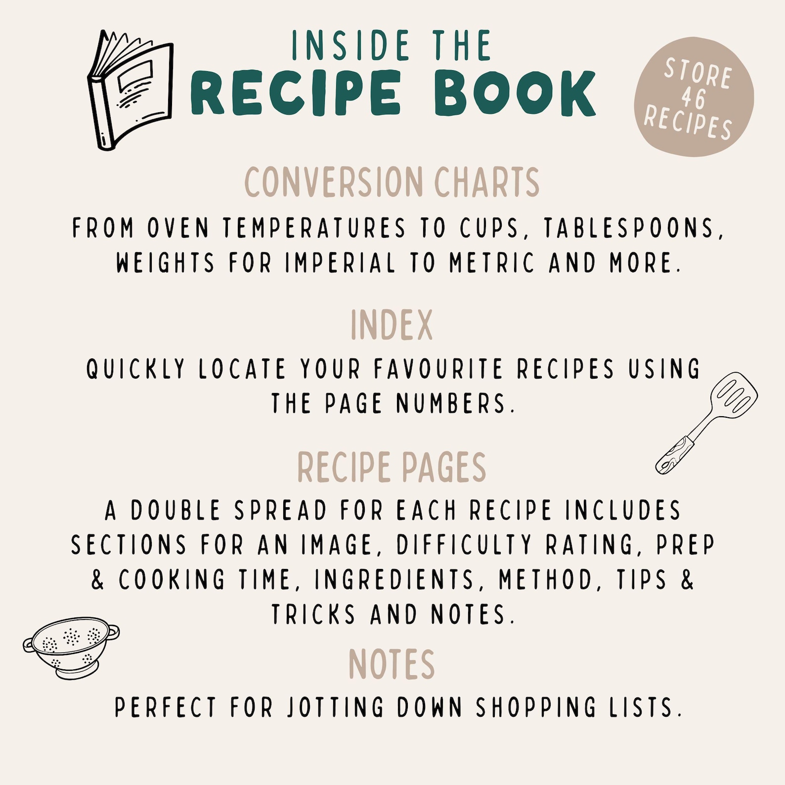 Personalised Baking Recipe Book | Custom Cookbook | Bake Journal | Star ...