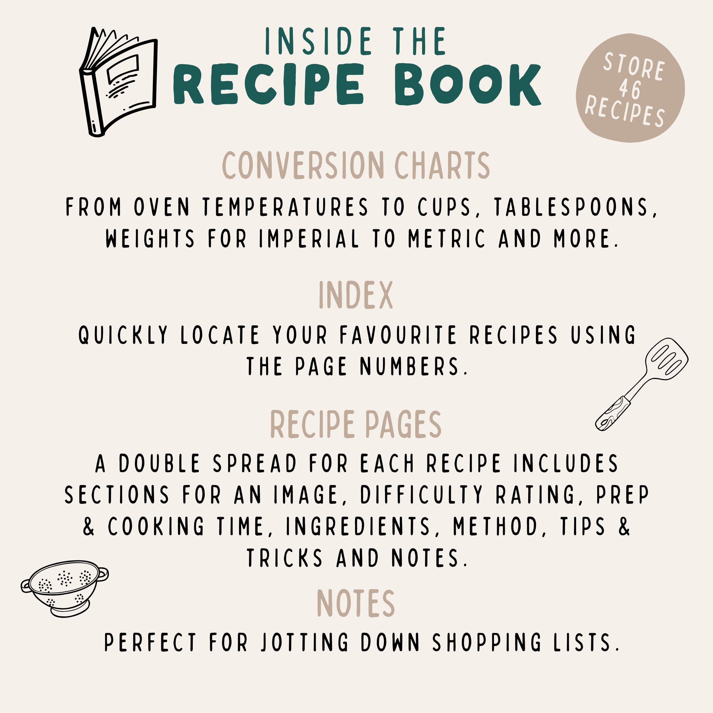 Personalised Baking Recipe Book | Custom Cookbook | Bake Journal | Star ...