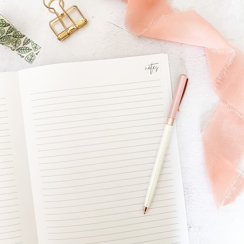 Agenda giornaliera personalizzata A5 – Design floreale ...