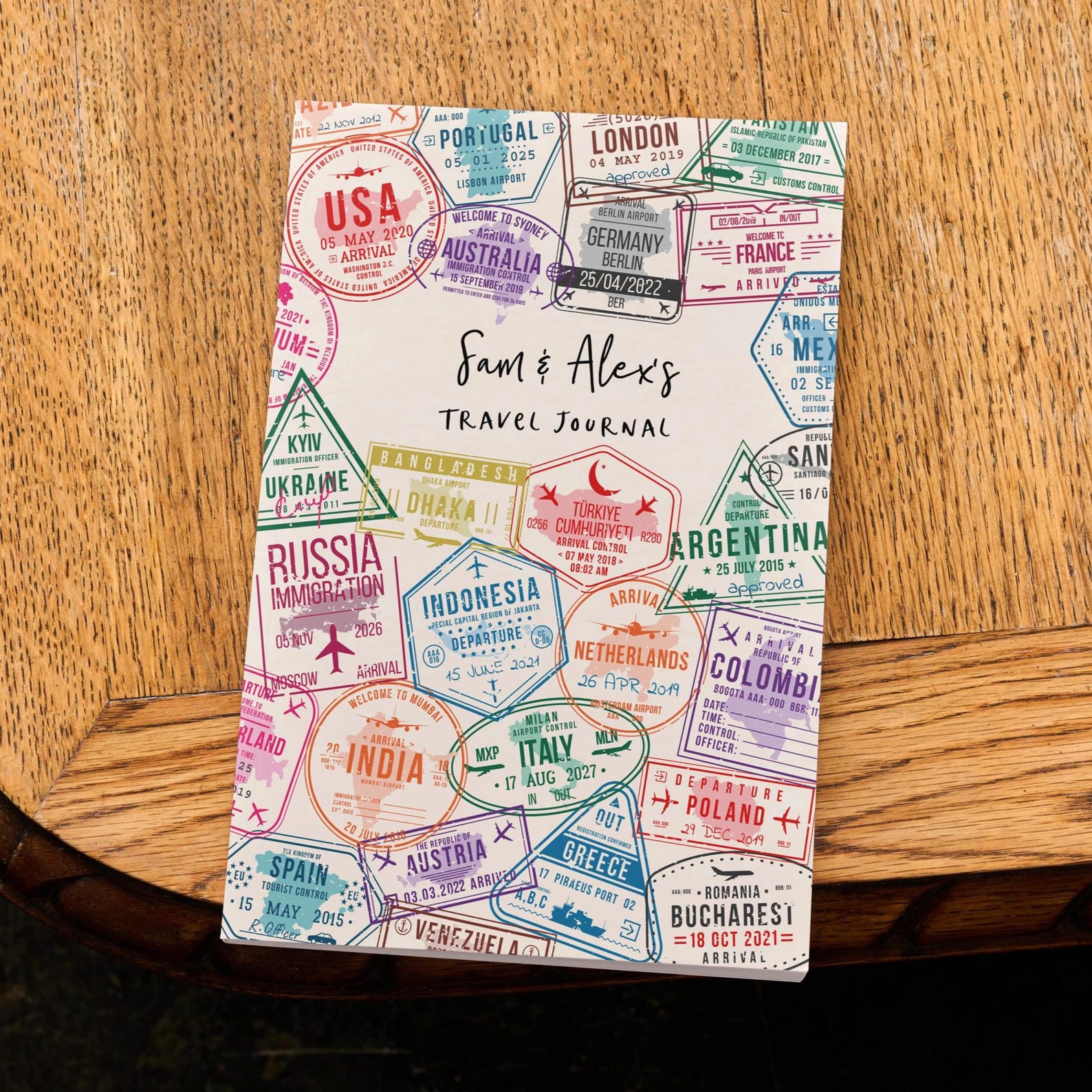 Personalised Travel Journal | Custom Trip Planner & Adventure Gift ...