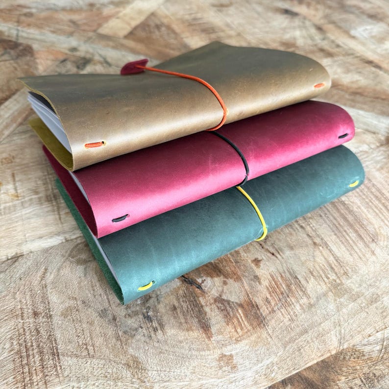 Refillable Notebook Holder | A5 Leather Folio | Custom Planner ...