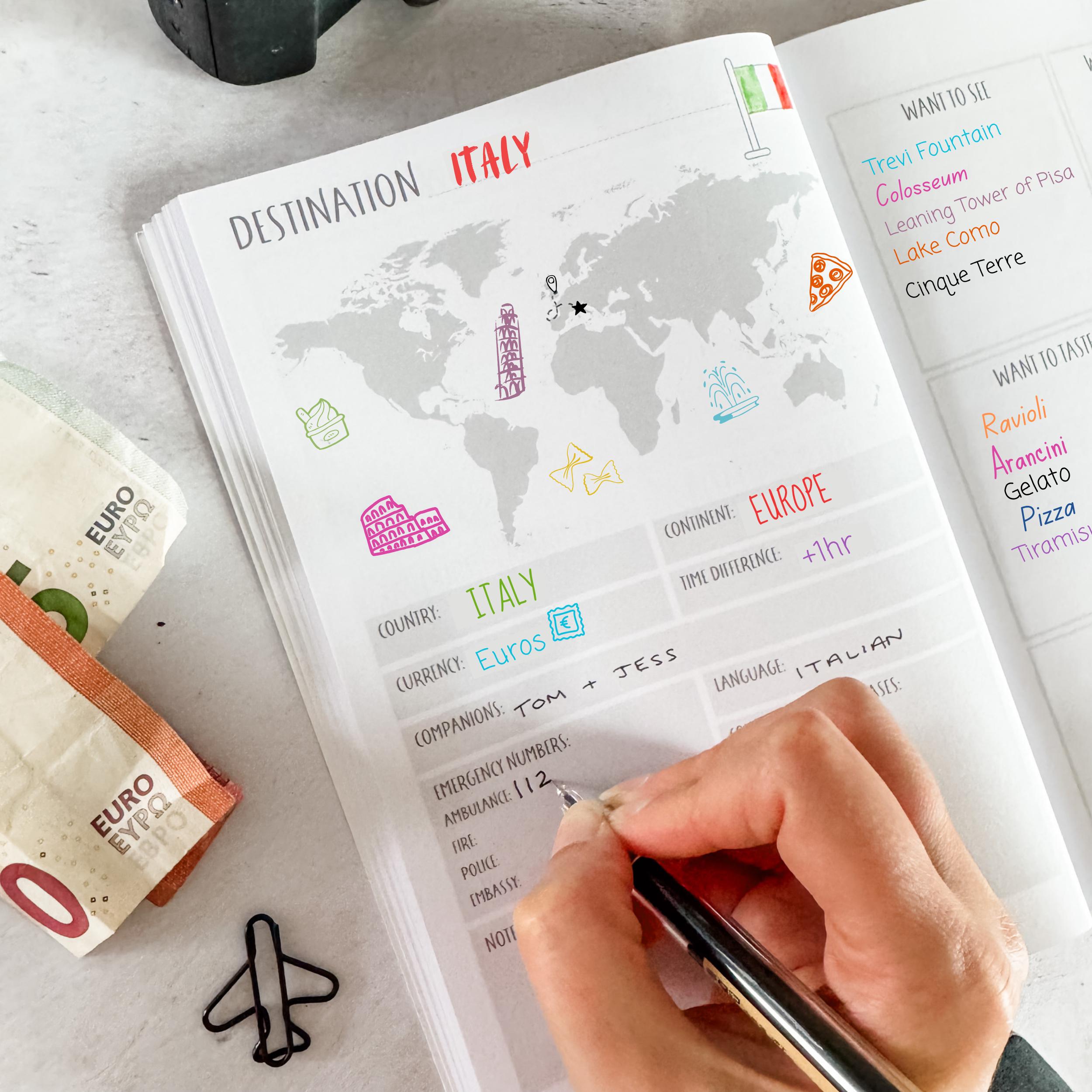 Personalised Travel Journal | Custom Trip Planner & Adventure Gift ...