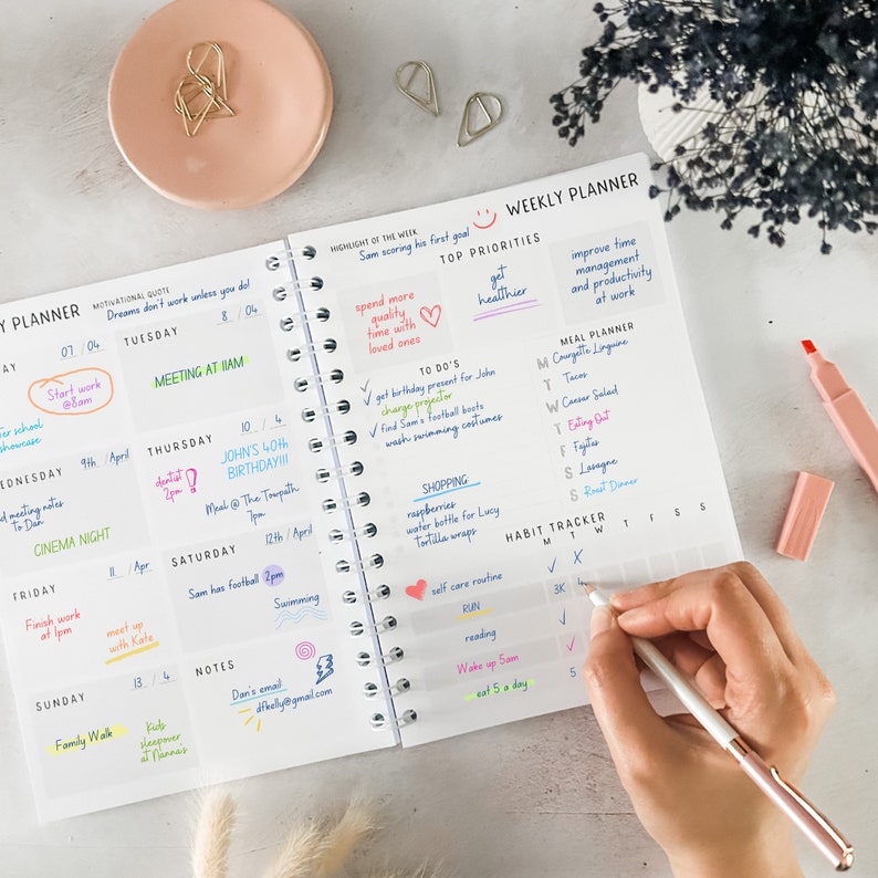 Personalised Wellness, Budget, Fitness, & Travel Planner - Undated Year ...