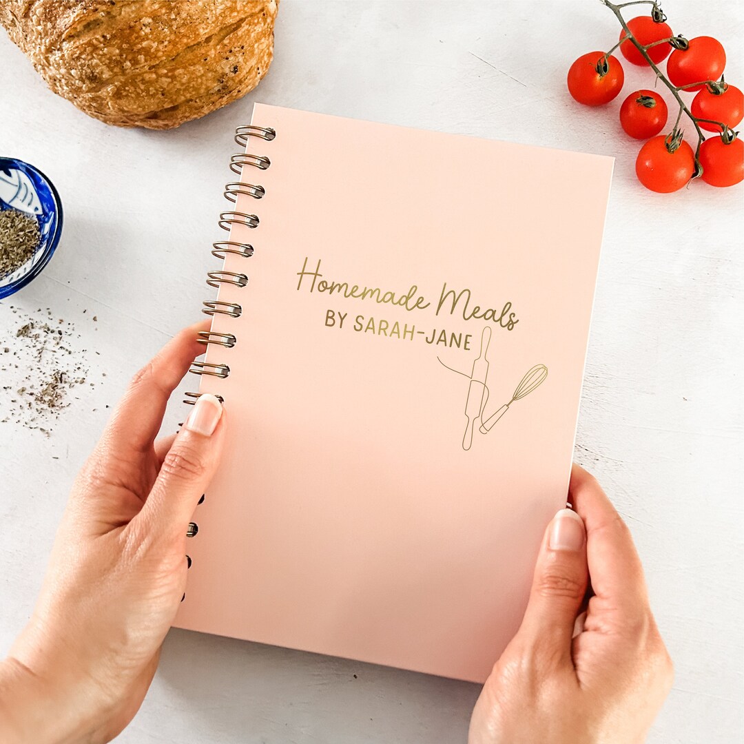 Personalised Recipe Book - A5 Recipe Binder - Minimal Design - Cooking ...
