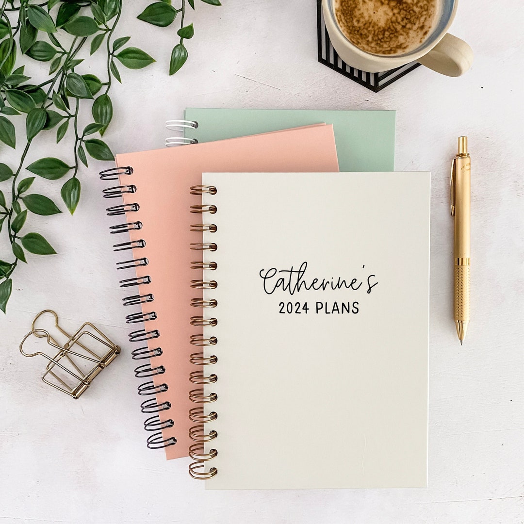 Personalised 2024 Diary Week to View A5 Dated Year Planner Gift for Her ...