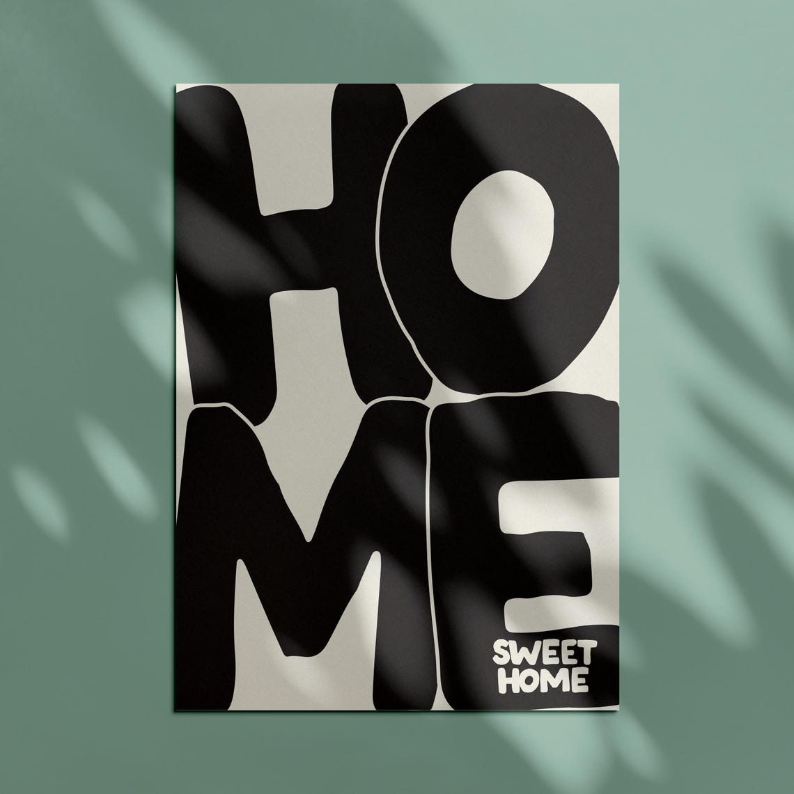 Home Sweet Home Typography Print | Entryway Wall Art (digital Download ...