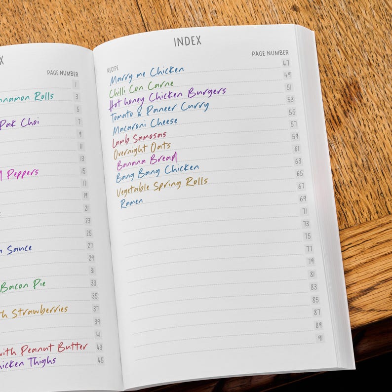 Personalised Baking Recipe Book | Custom Cookbook | Bake Journal | Star ...