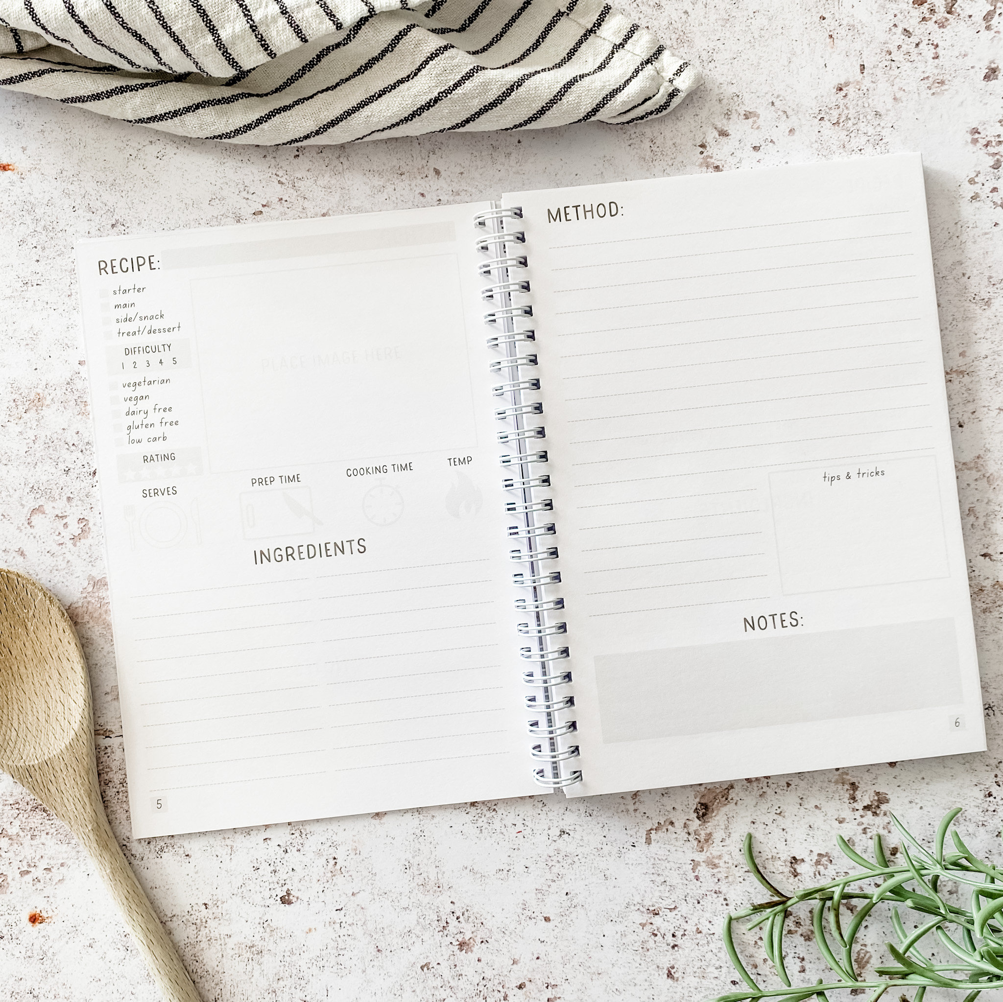 Personalised Recipe Book A5 Recipe Binder Cooking Lover - Etsy