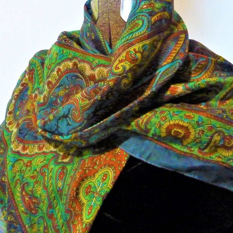 Indian Silk Scarf - Etsy