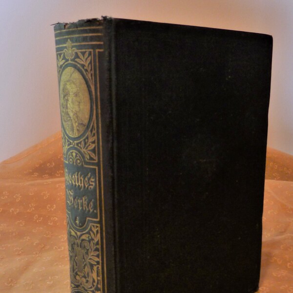 Antique German Book Goethe - Etsy