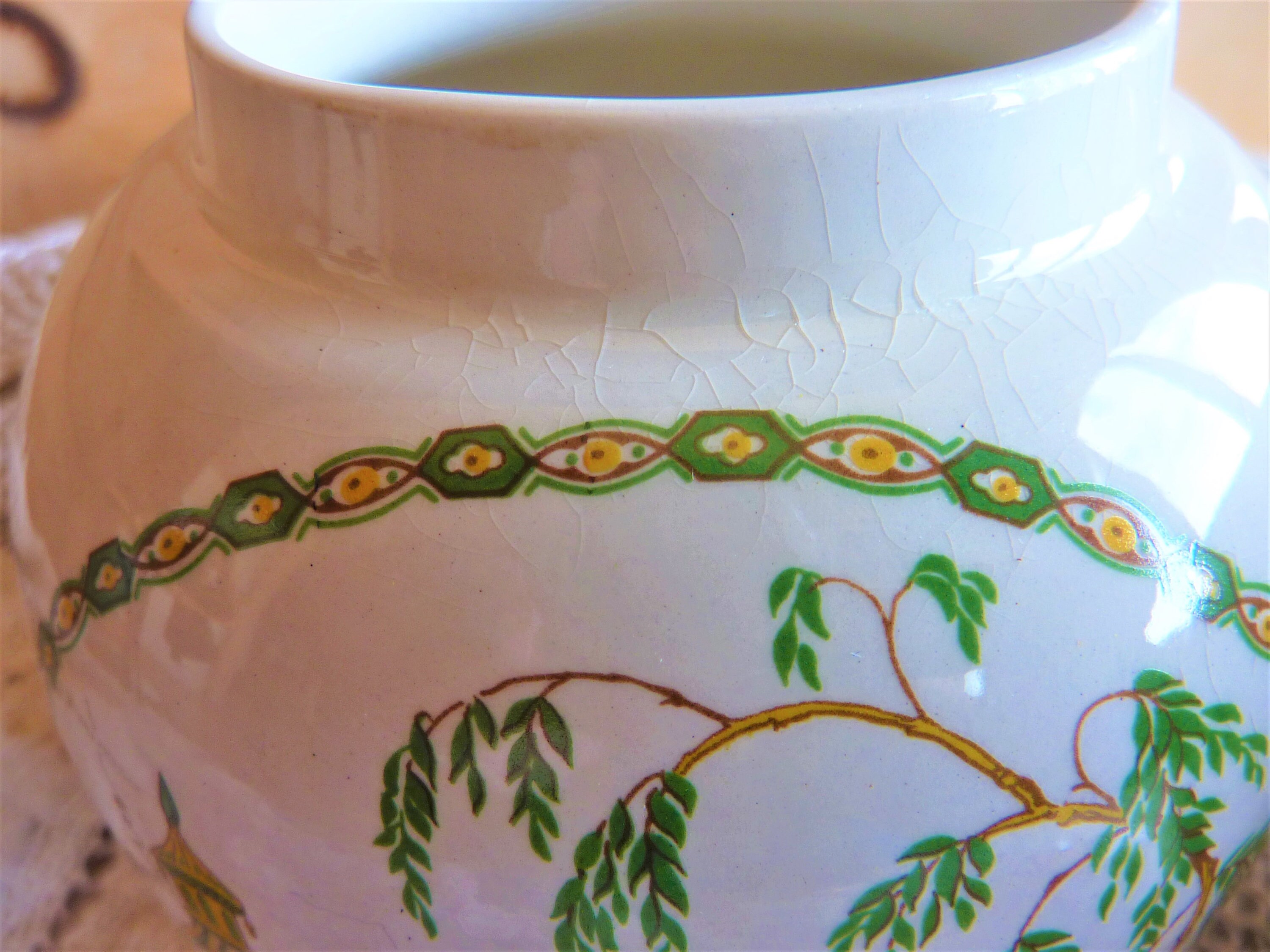 Vintage Sadler & Arthur Wood Porcelain Ginger Jars: Oriental Floral ...
