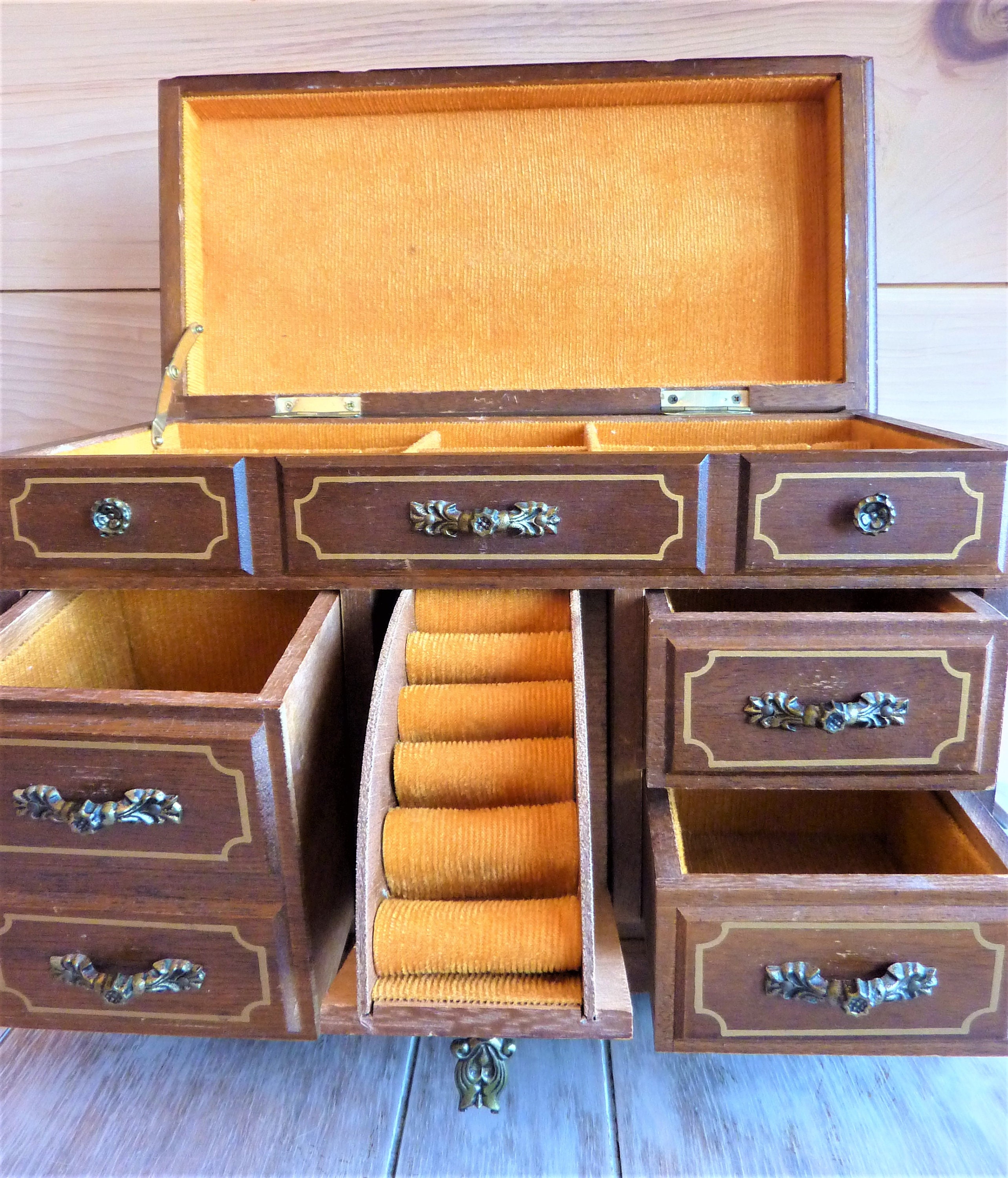 Large Wooden Musical Gunther Mele Jewellery Box Plays - Etsy