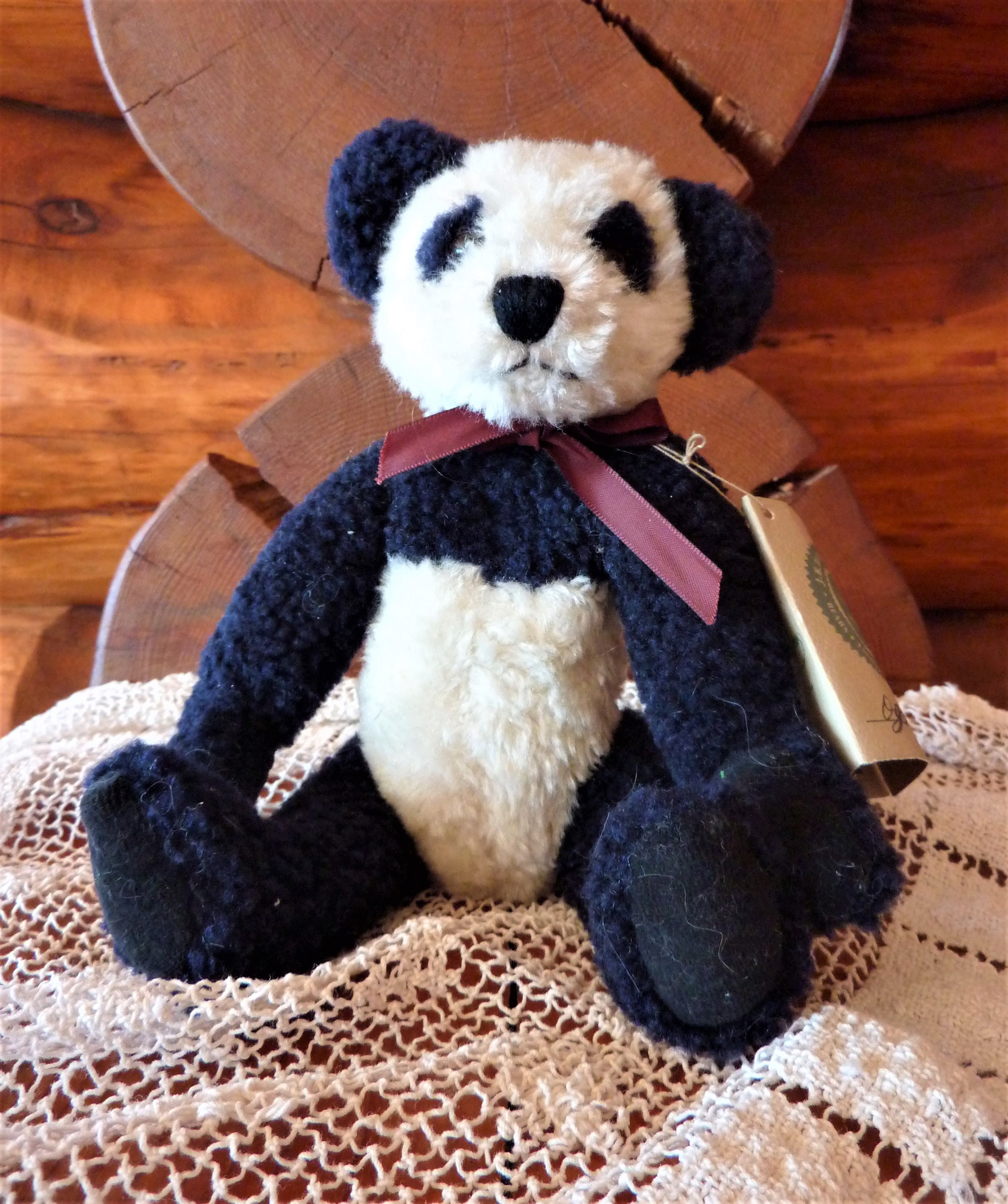 Vintage Boyds Bear Named Ogden Jointed Plush Teddy NWT Panda Bear J B ...