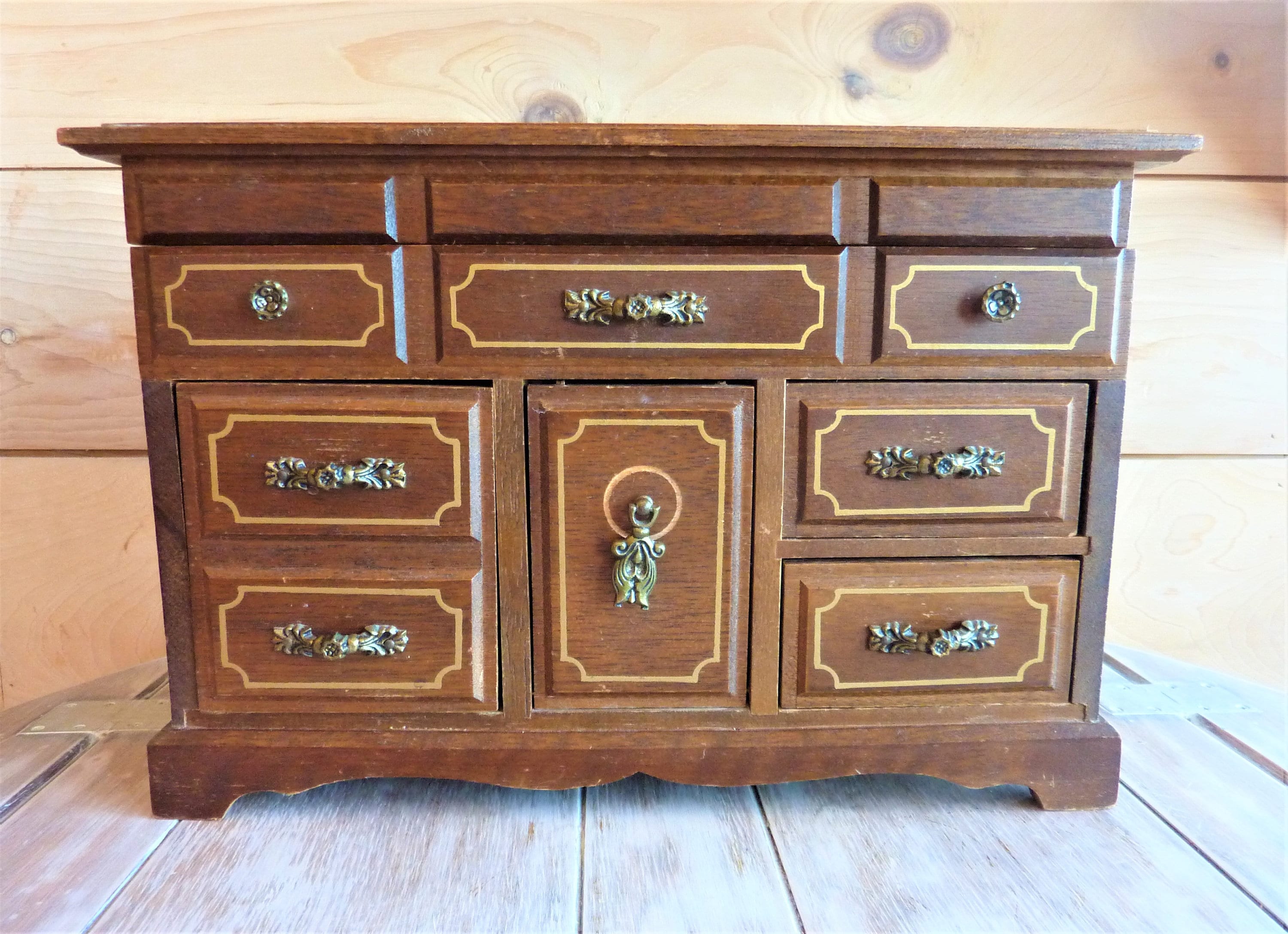 Large Wooden Musical Gunther Mele Jewellery Box Plays - Etsy