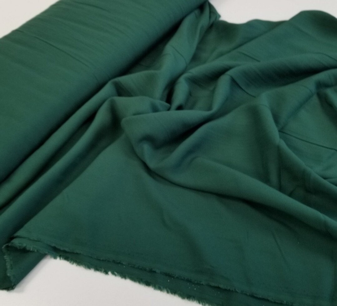 Fashion Hunter Green Rayon Challis Solid Woven-sold by the Yard - Etsy