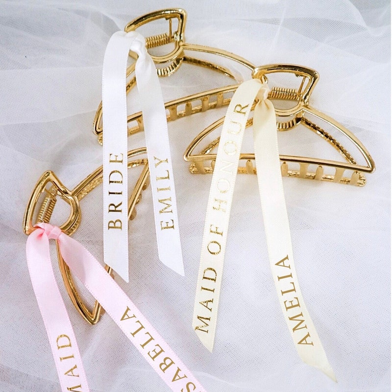 Ribbon Hair Clip - Etsy