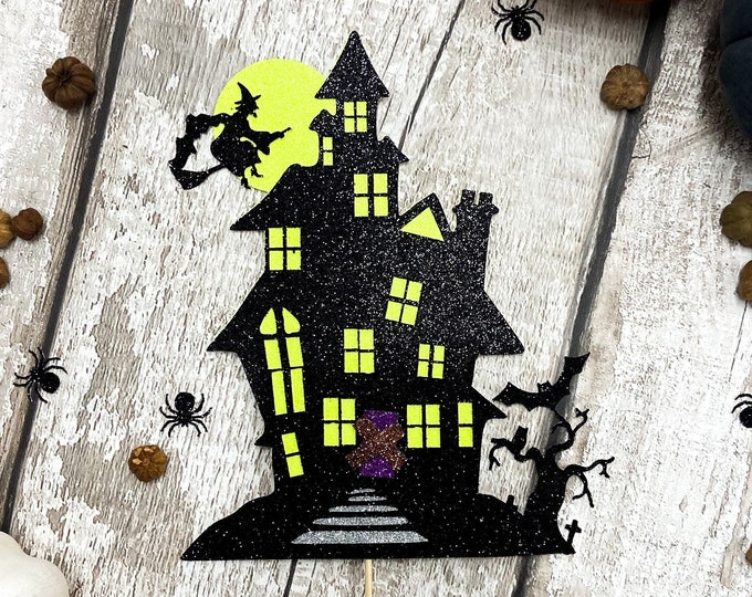 Haunted House Cake Topper / Halloween Cake Topper / Halloween Party ...