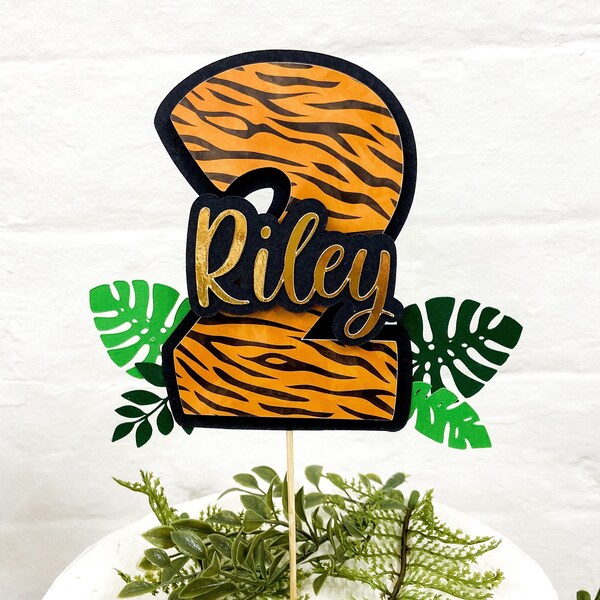Tiger Cake Topper - Etsy UK
