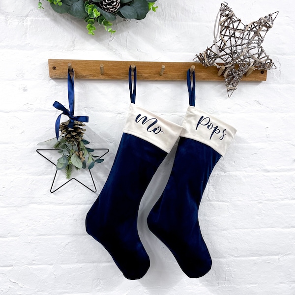 Velvet Christmas Stocking - Etsy