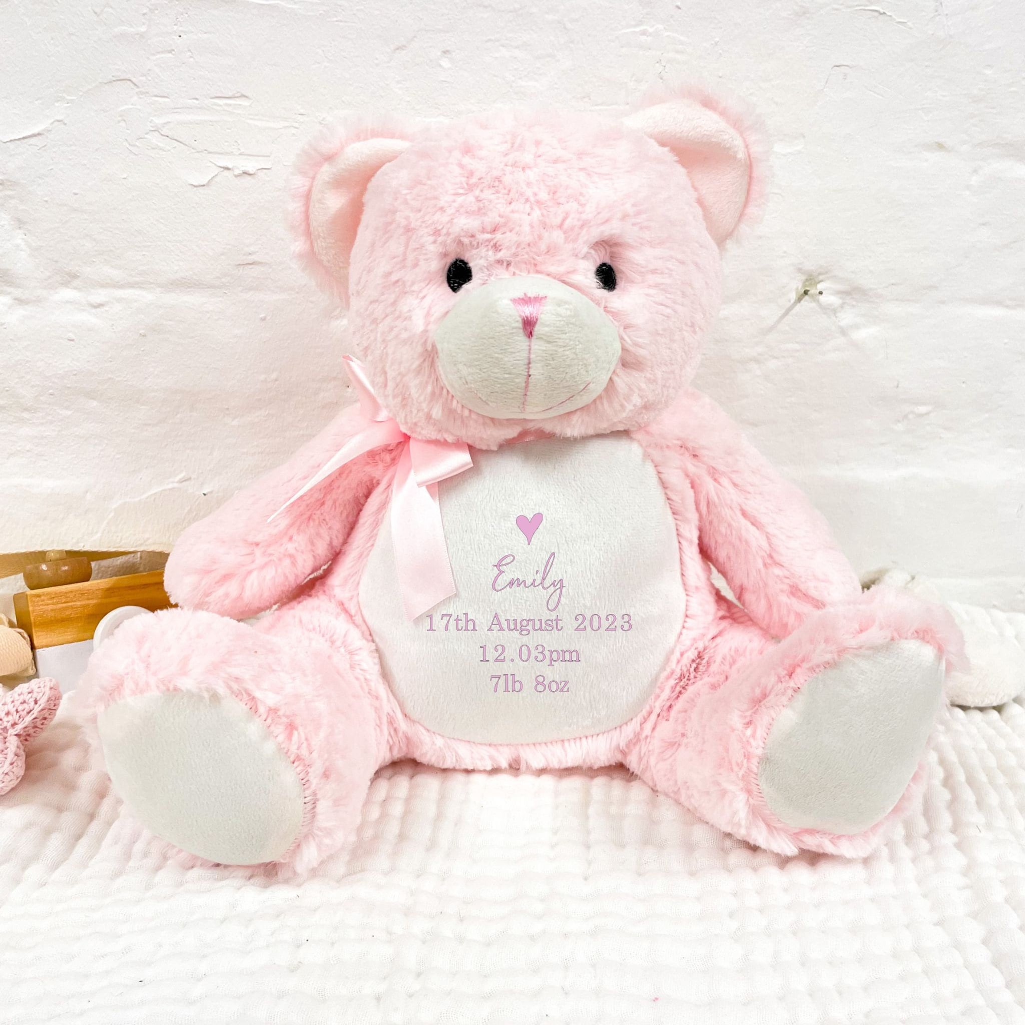 Baby pink teddy bear store
